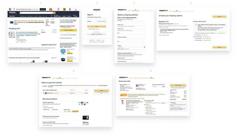 Amazon Checkout Redesign Exercise —Part I: Navigation | by And Gordy ...