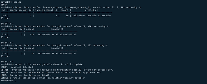 DB Dead Lock, Complete Case Study Using GoLang | by Eresh Gorantla | Nerd For Tech | Medium