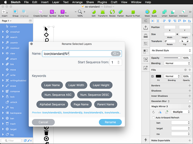 Create a Symbolset icon library in Sketch | by Olivier Van Biervliet ...