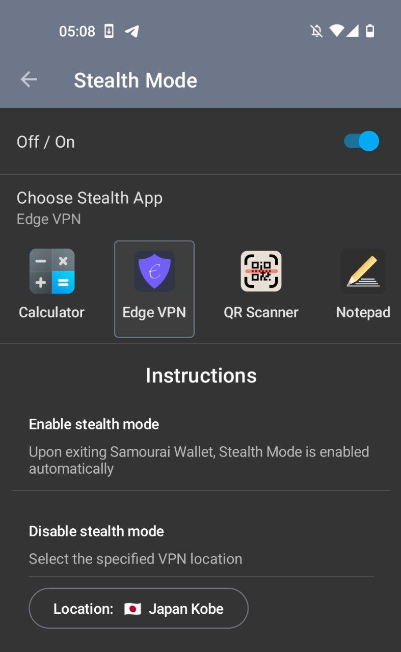 Wallet Update 0.99.98g — The Stealth Mode update! | by Samourai Wallet | Samourai Wallet | Dec ...