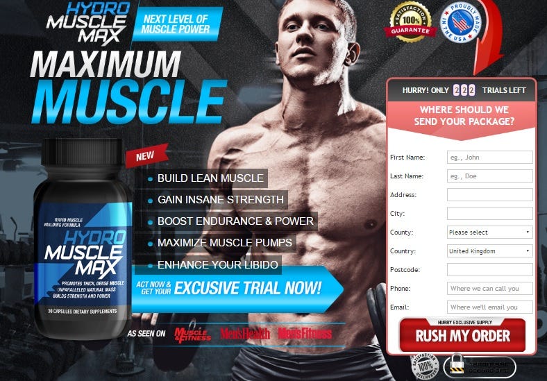 Nowadays, the Hydro Muscle Max is a great hype based muscle booster ...