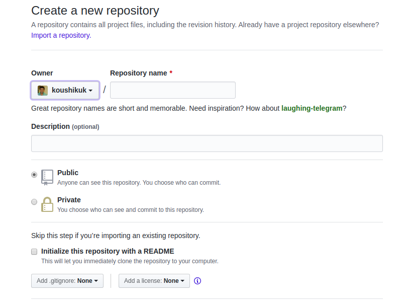 How to add an existing project in a new git repository | by koushik ...