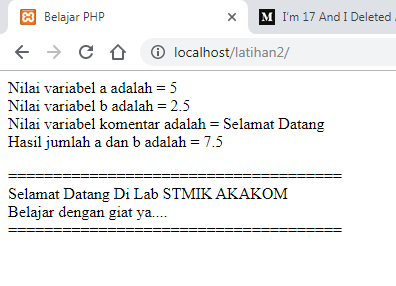 Cara mengoperasikan PHP [Pertemuan 2] | by Rozi Vector | Medium