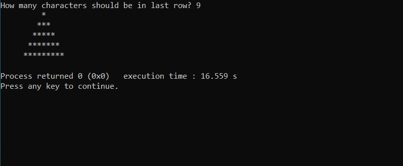 Hi guys! Today I write a code that makes a triangle with starts. Users ...
