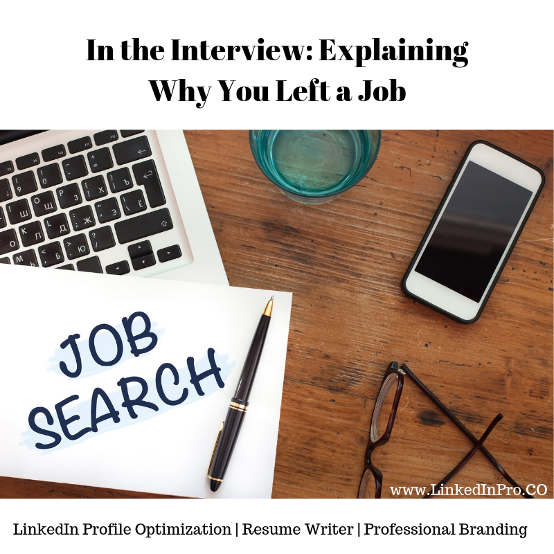 Get the job! In the Interview: Explaining Why You Left a Job | by Carla ...
