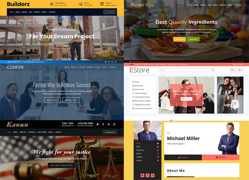 30 Best Free HTML Website Templates For Web Designers | by HTML Codex ...