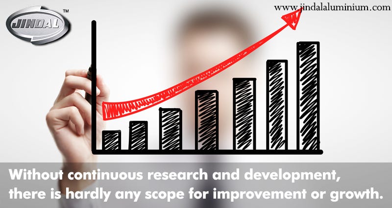 Without continuous research and development, there is hardly any scope ...