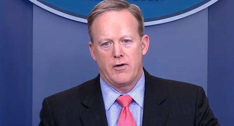 Press Secretary Sean Spicer Reported For Duty at the Pentagon in His ...