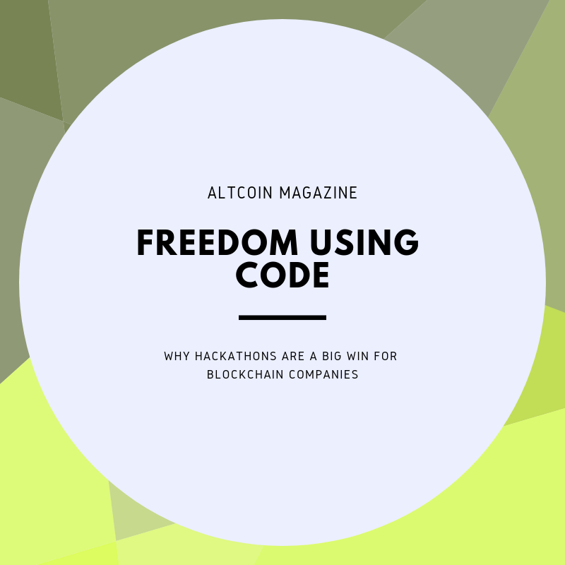 Freedom Using Code Why Hackathons Are A Big Win For Blockchain