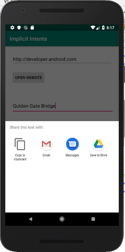 Android Fundamentals 2.3 : Implicit intents | by Inas | Android Studio | Medium