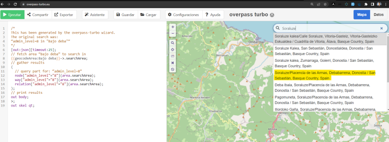 Overpass Turbo: Cheatsheet de consultas | by Anartz Mugika Ledo🤗 | Jan, 2023 | Medium