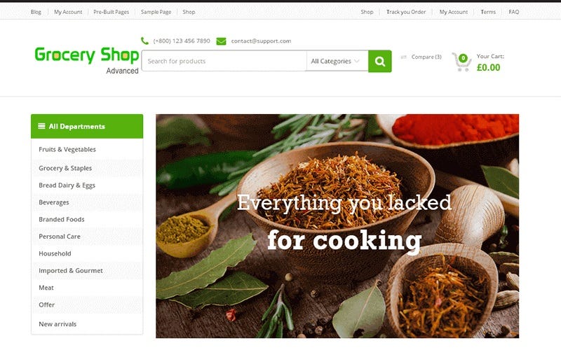 Grocery Store Website Script | Online Grocery Store Script | by ...
