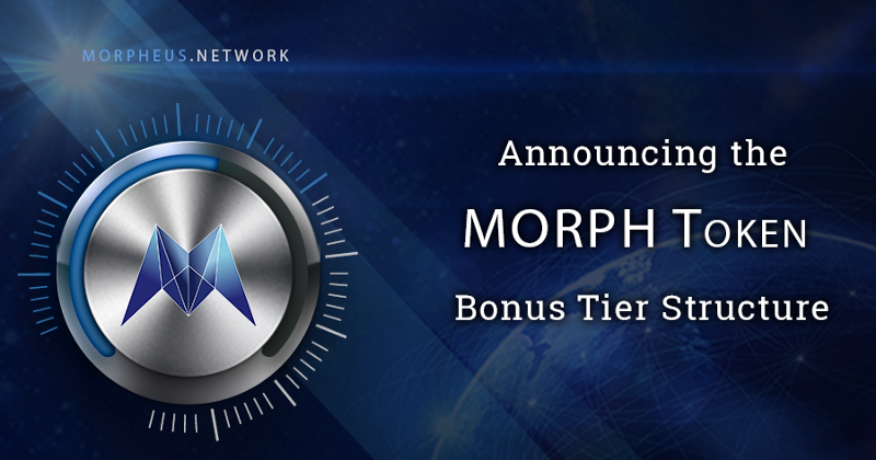 Announcing the MORPH Token Sale Bonus Tier System | by Morpheus.Network ...