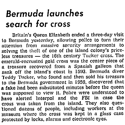 Lost Treasure: Teddy Tucker and Tucker’s Cross | by Michael East | The ...