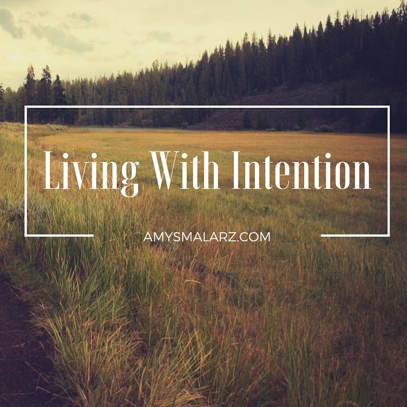 Living with Intention. Your personal philosophy is your guide… | by Amy ...