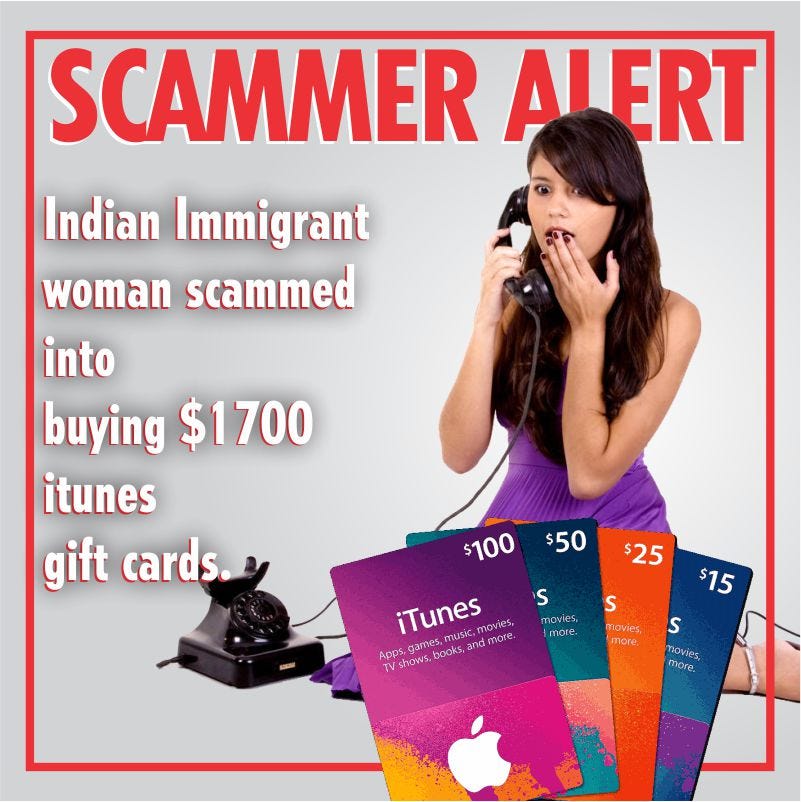 Indian Woman Scammed Into Buying 1700 Gift Cards By Parmvir Singh