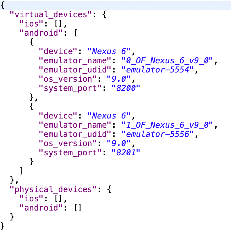 Hi Jinesh, Here is the json file with device’s(which we create before ...