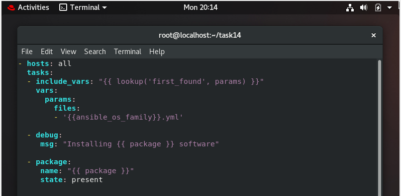 To Create An Ansible Playbook Which Will Dynamically Load The Variable