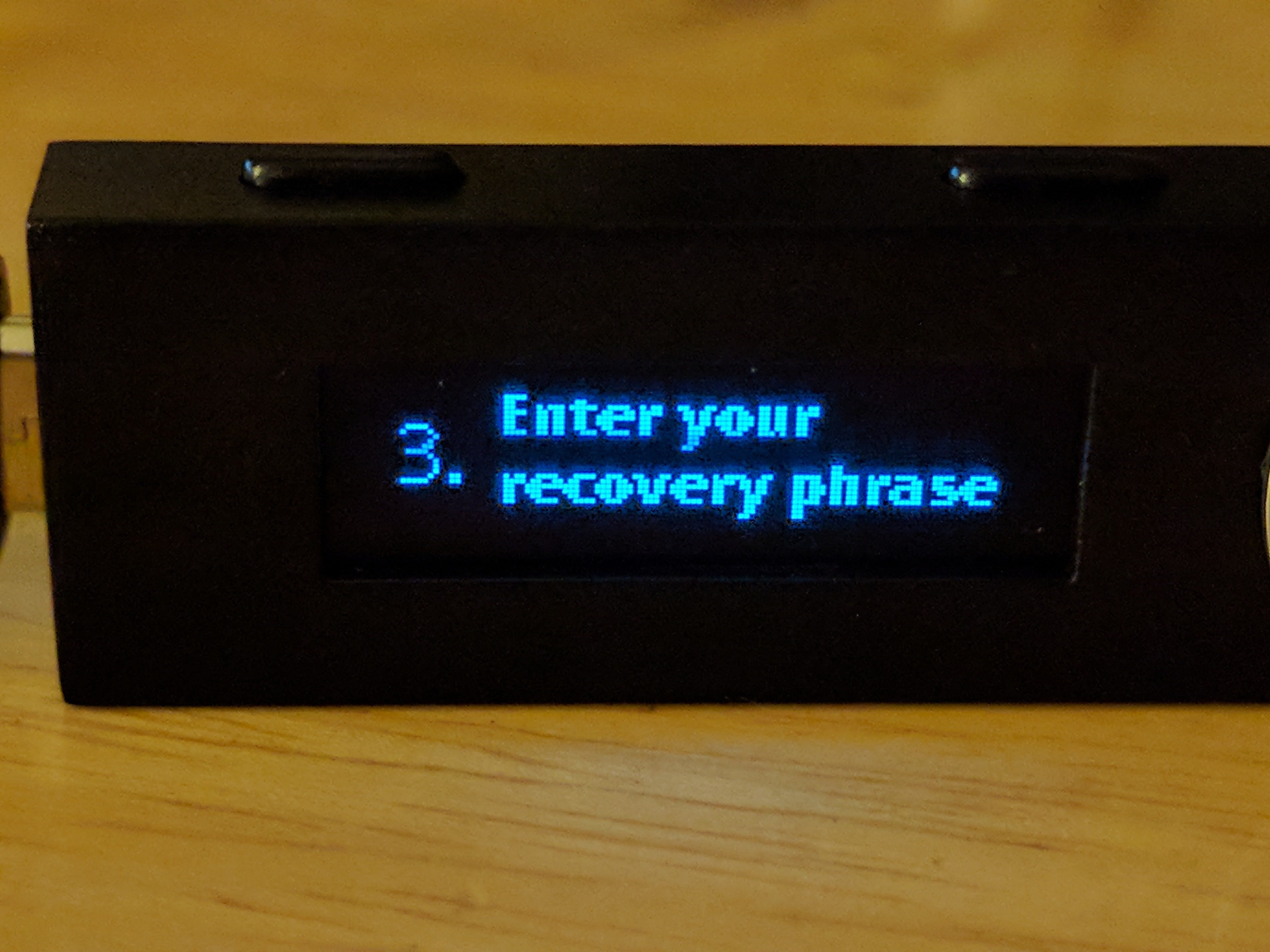 Ledger Nano S — Restoring a Device Using Recovery Phrase | by Craig ...