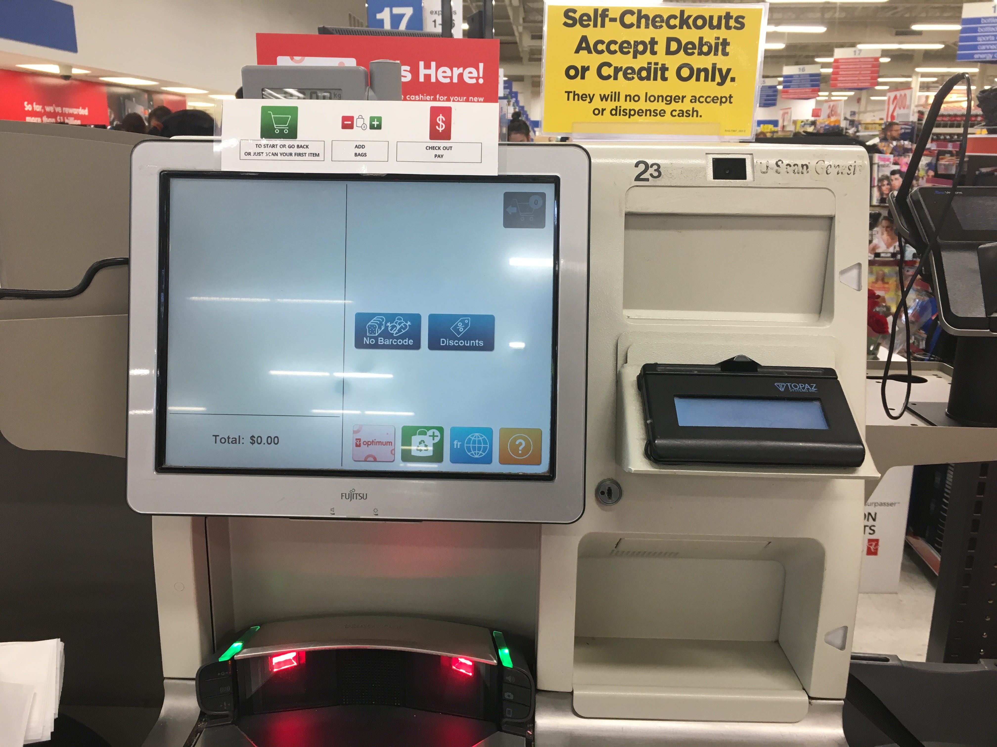 Superstore's Self-Checkout UI. Being a design nerd myself, I find it ...