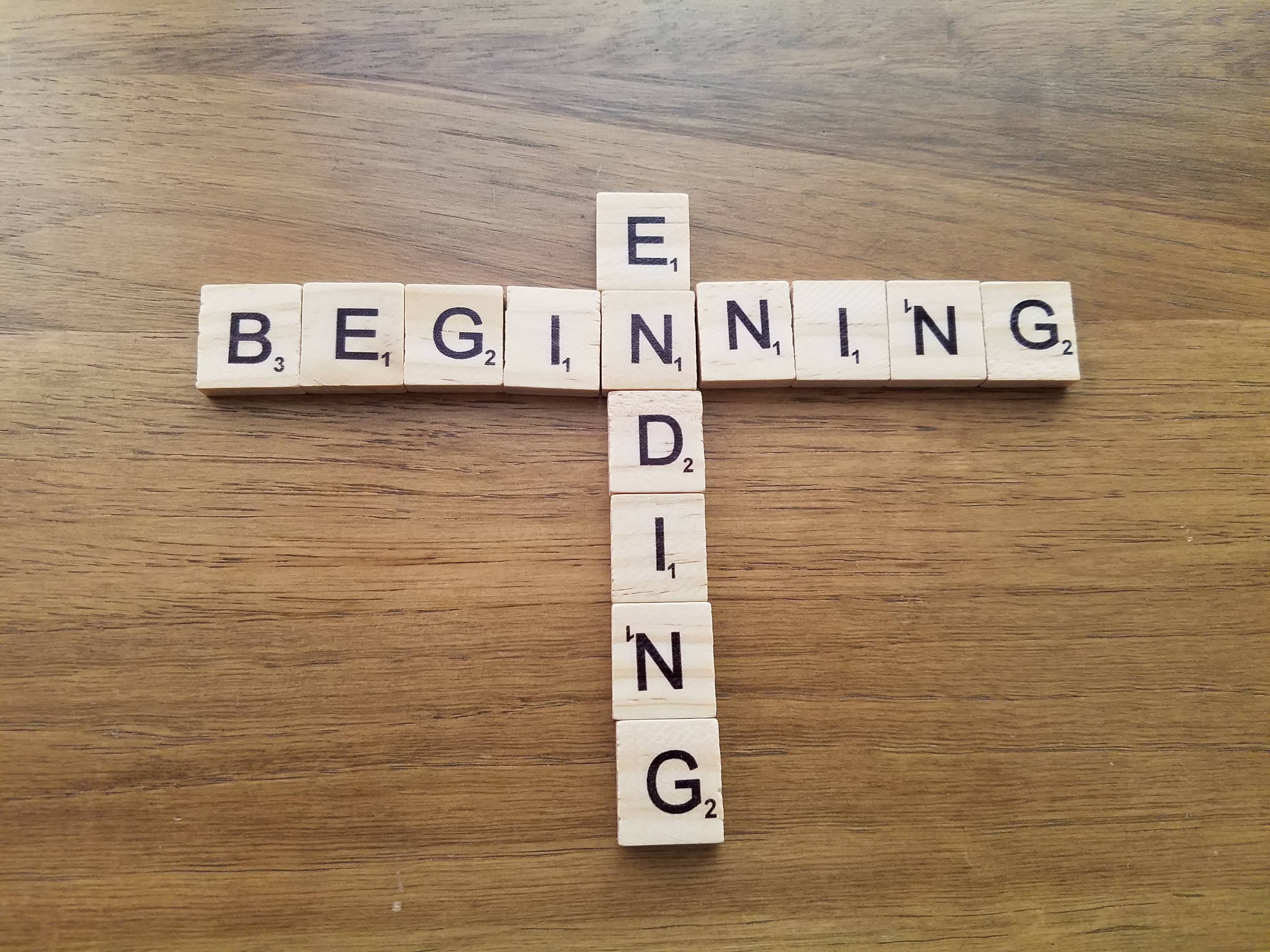 Beginning and Ending - Chalkboard - Medium