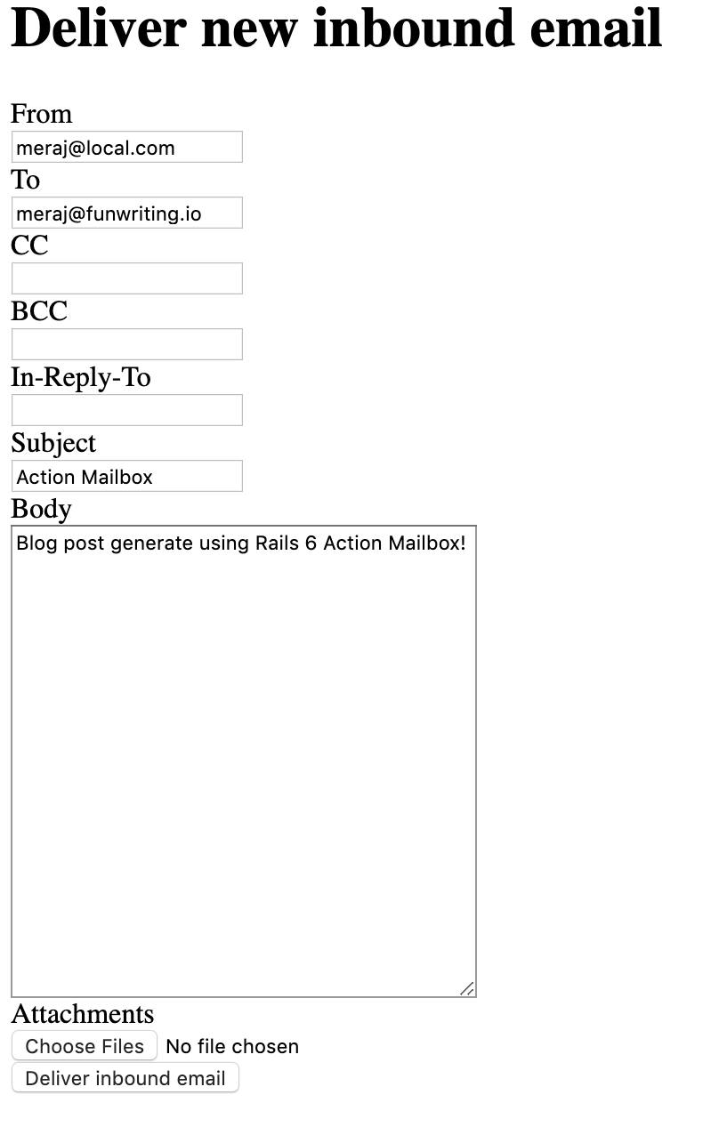 Taking Rails 6’s Action Mailbox for a Spin | by Meraj Molla | ITNEXT