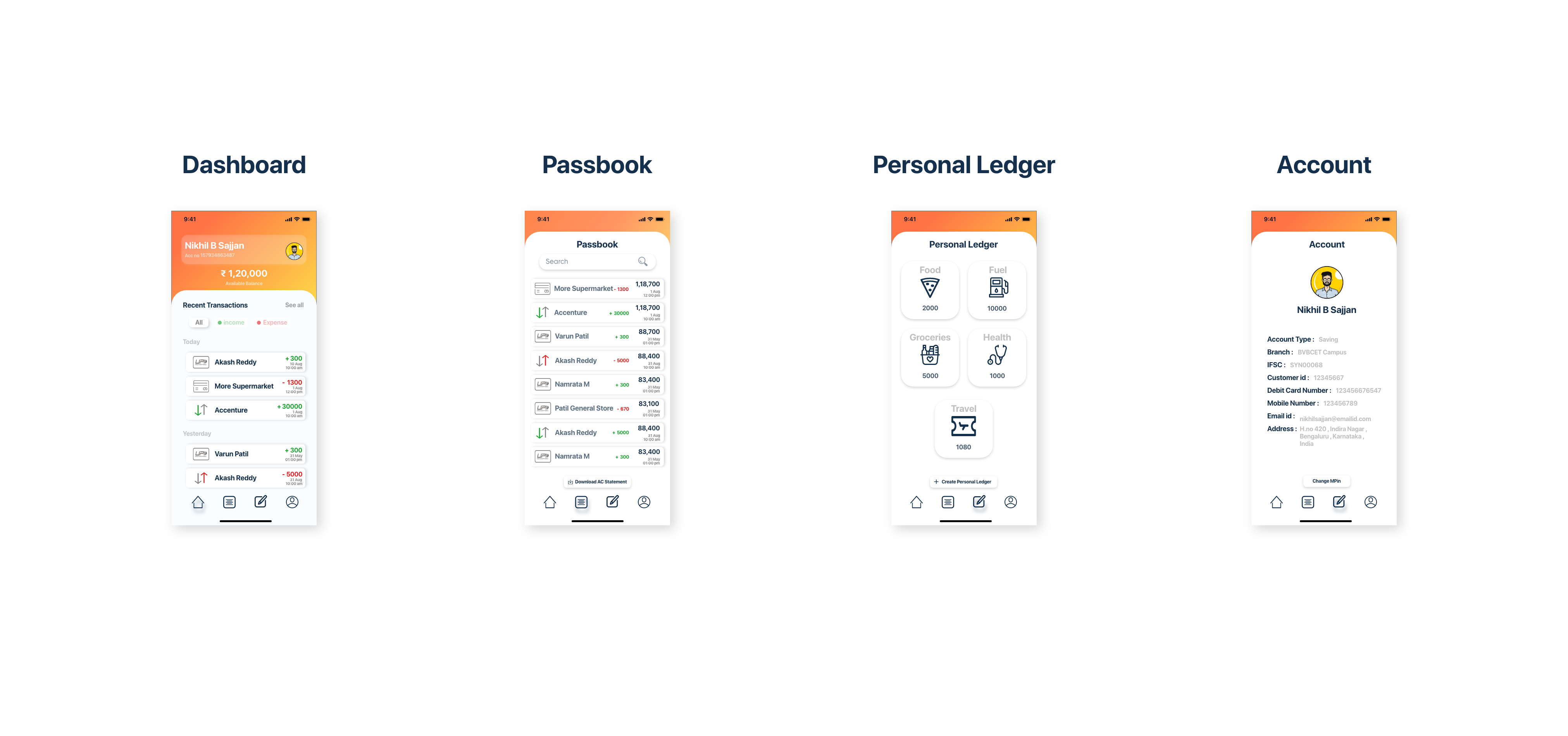 How I Re-designed my banking application: UI Design case study | by ...