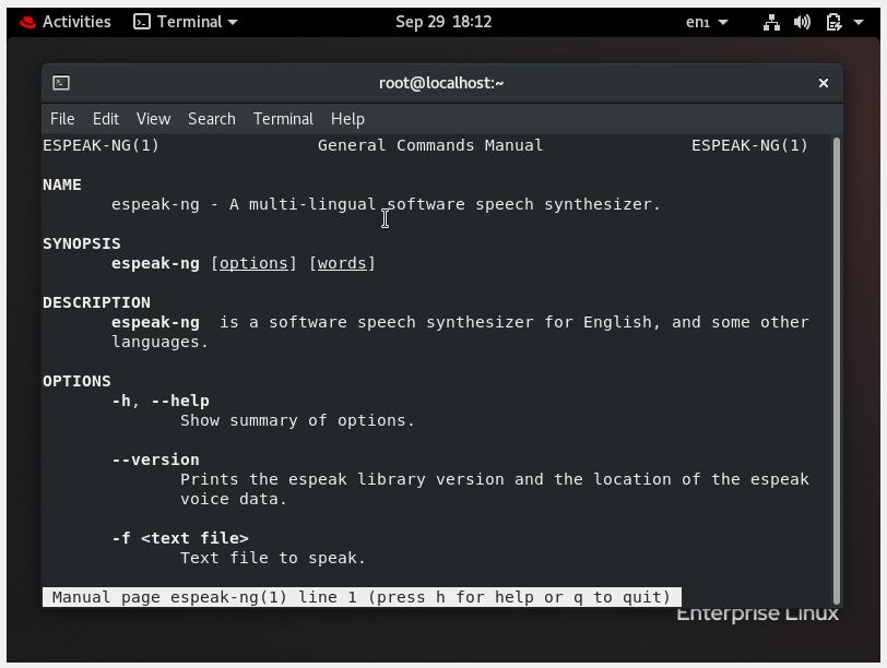 Exploring espeak-ng command in RHEL - Ved Dave - Medium