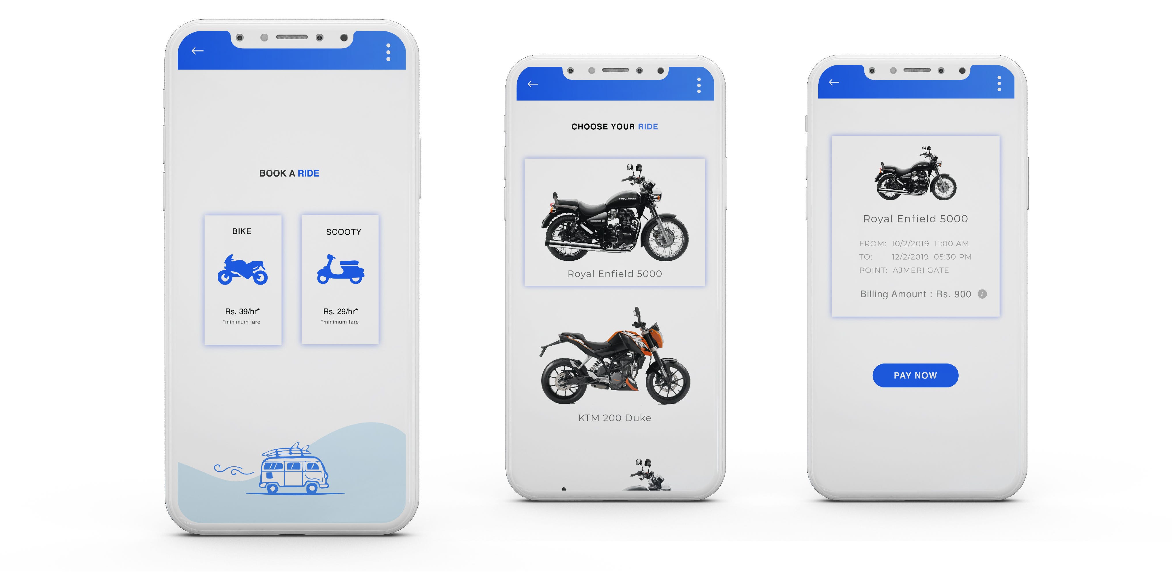 UI/UX Design Case Study — Rennt: Bike Rental Mobile App | by Madhav ...