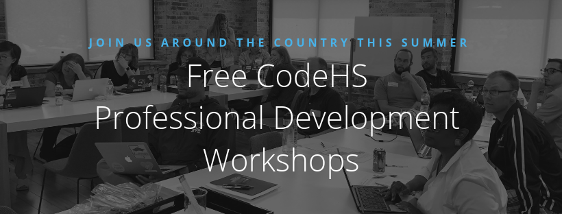 Codehs Free Summer Professional Development Workshops By Codehs Read Write Code