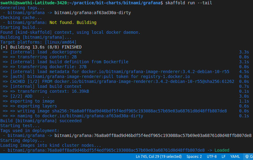 Deploying a helm-chart into the cluster using Skaffold | by Swathipottabathini | Zelarsoft ...
