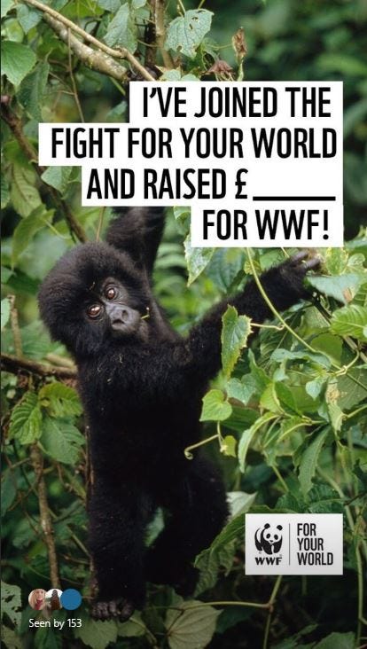 How WWF are using Instagram donate to engage younger donors | by Nicola ...
