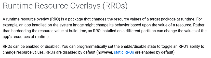 淺談「Runtime Resource Overlay」. Android：AOSP | by RICK | Medium