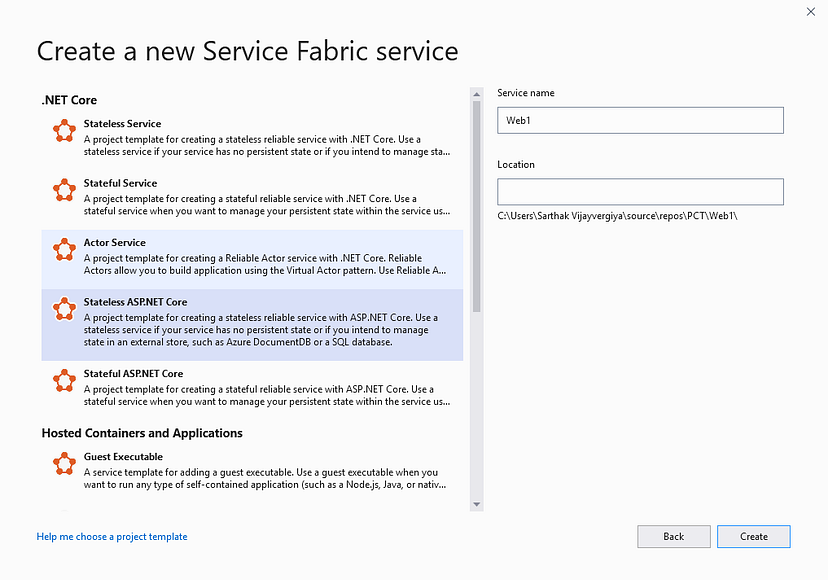 Microservice In ASP.NET Core Using Azure Service Fabric [Visual Studio 2019] | by Sarthak ...