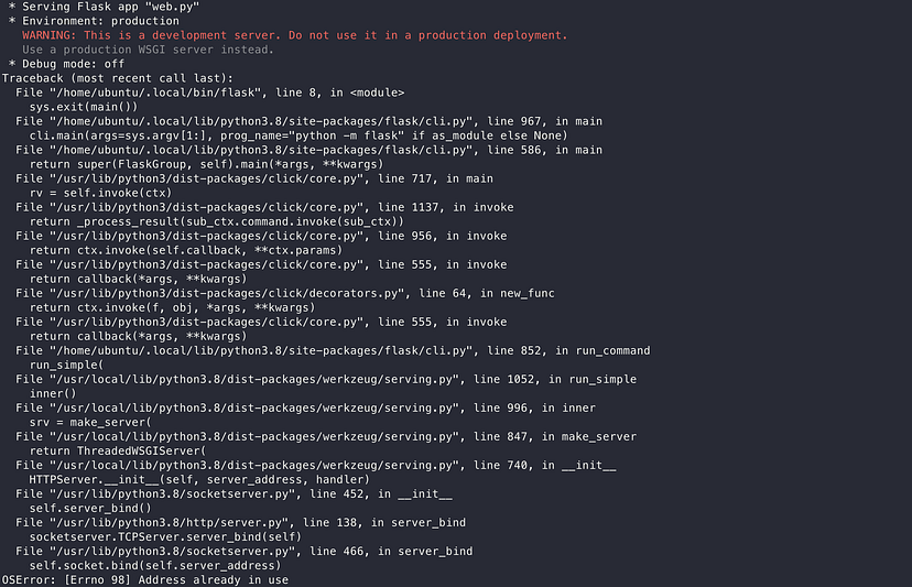 [Issue-004] OS/Flask : “OSError : [Errno 98] Address already in use” (Mac) | by Minho Jang ...
