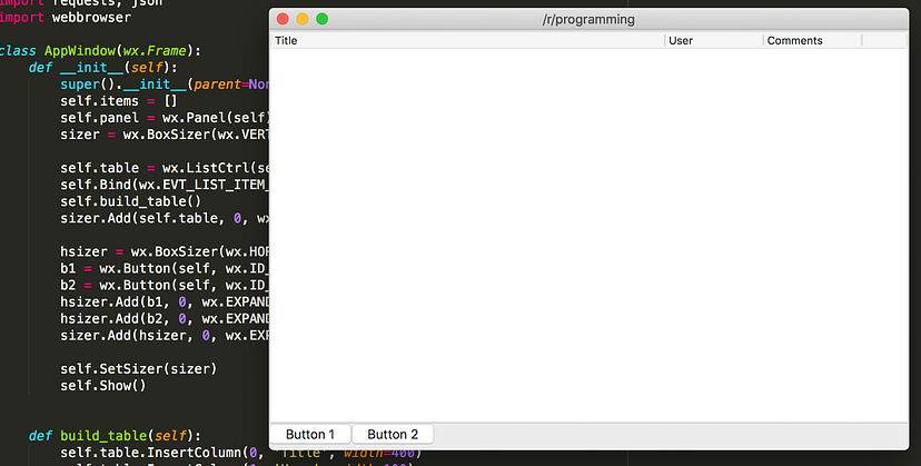 Writing a GUI Application with Python and Py2App | by Matt Harzewski | The Startup | Medium