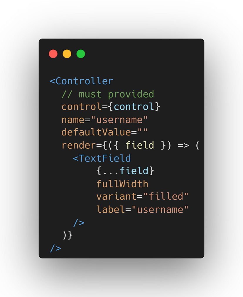 React-hook-form with Mui Examples | by steveleung9527 | Level Up Coding