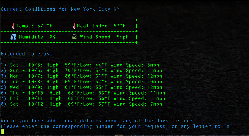 CLI Ruby gem with Dark Sky API. This week I finished my first project… | by EclecticCoder | Medium