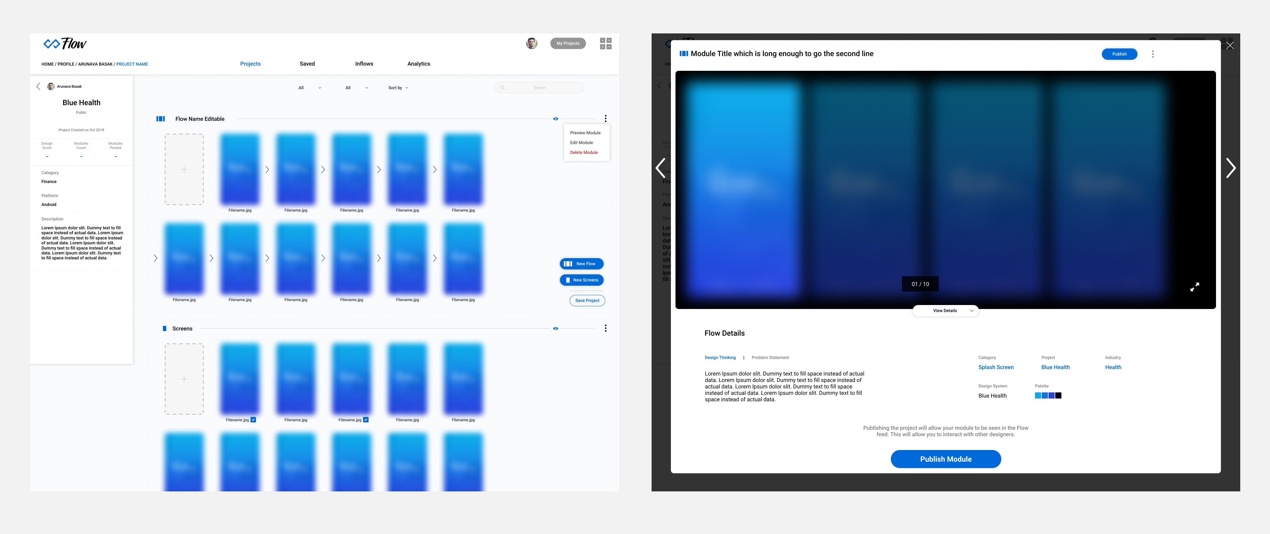 doodleflow.io | A UX/UI design Platform | Product Concept Design Case ...