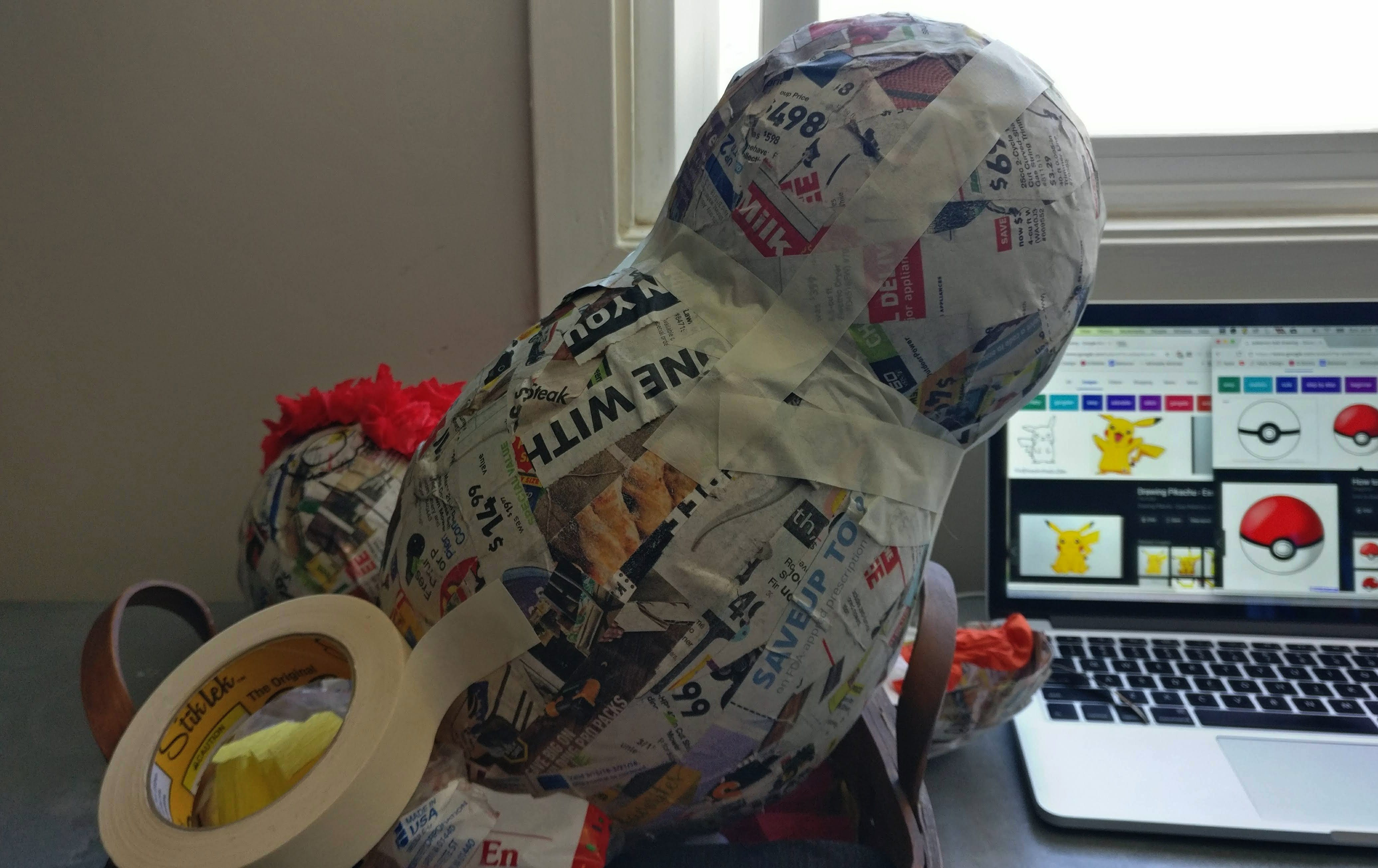 Pokemon Piñata | Project #6. Pikachu and pokeball piñatas made of… | by ...