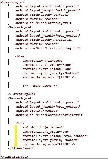 Designing Bar charts using LinearLayouts in Android | by Hamza Ahmed (Bidchol) | Medium