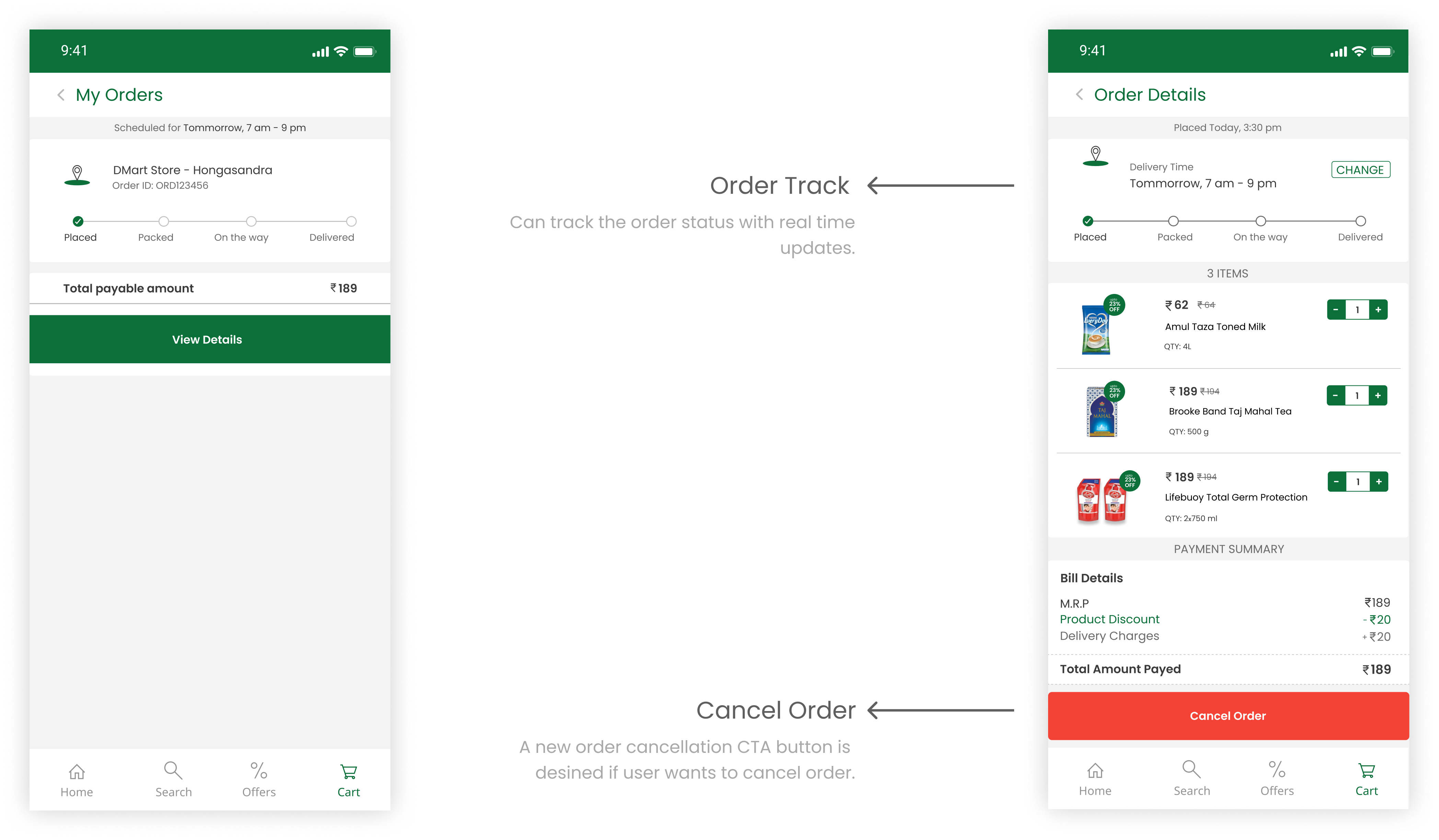DMart Ready Online Grocery Shopping App Redesign — UI/UX Case Study ...