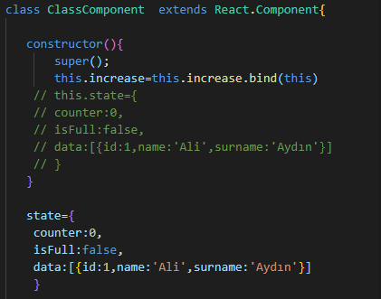 React Native ile useState useEffect kullanımı Class Component ve ...