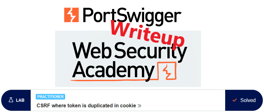 Writeup: CSRF where token is duplicated in cookie @ PortSwigger Academy | by Frank Leitner | Medium