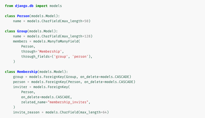 Django Model -ManyToManyField. ManyToManyField | by 장영석 | Medium