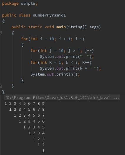 Java: Sayı Piramitleri. Merhaba Arkadaşlar, | by Java Programming | Medium