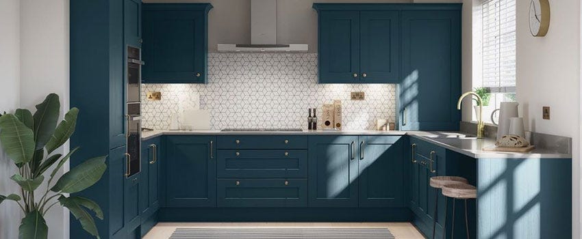 Which to Choose — Low-height or Full-height Marble Splashback Kitchen ...