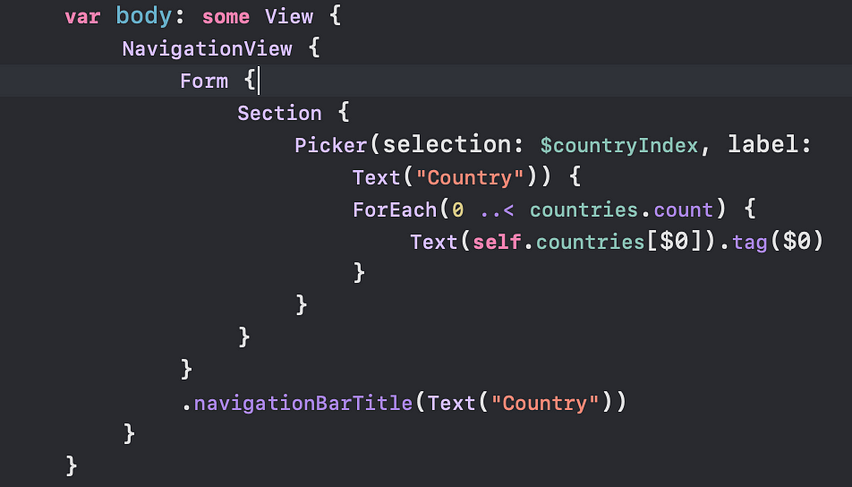 Pickers In Swiftui With State And Form — How To Use Pickerviews In Swiftui