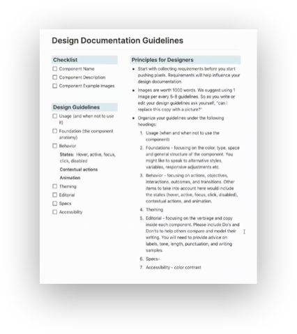 Operationalizing the documentation process for a design system | by ...