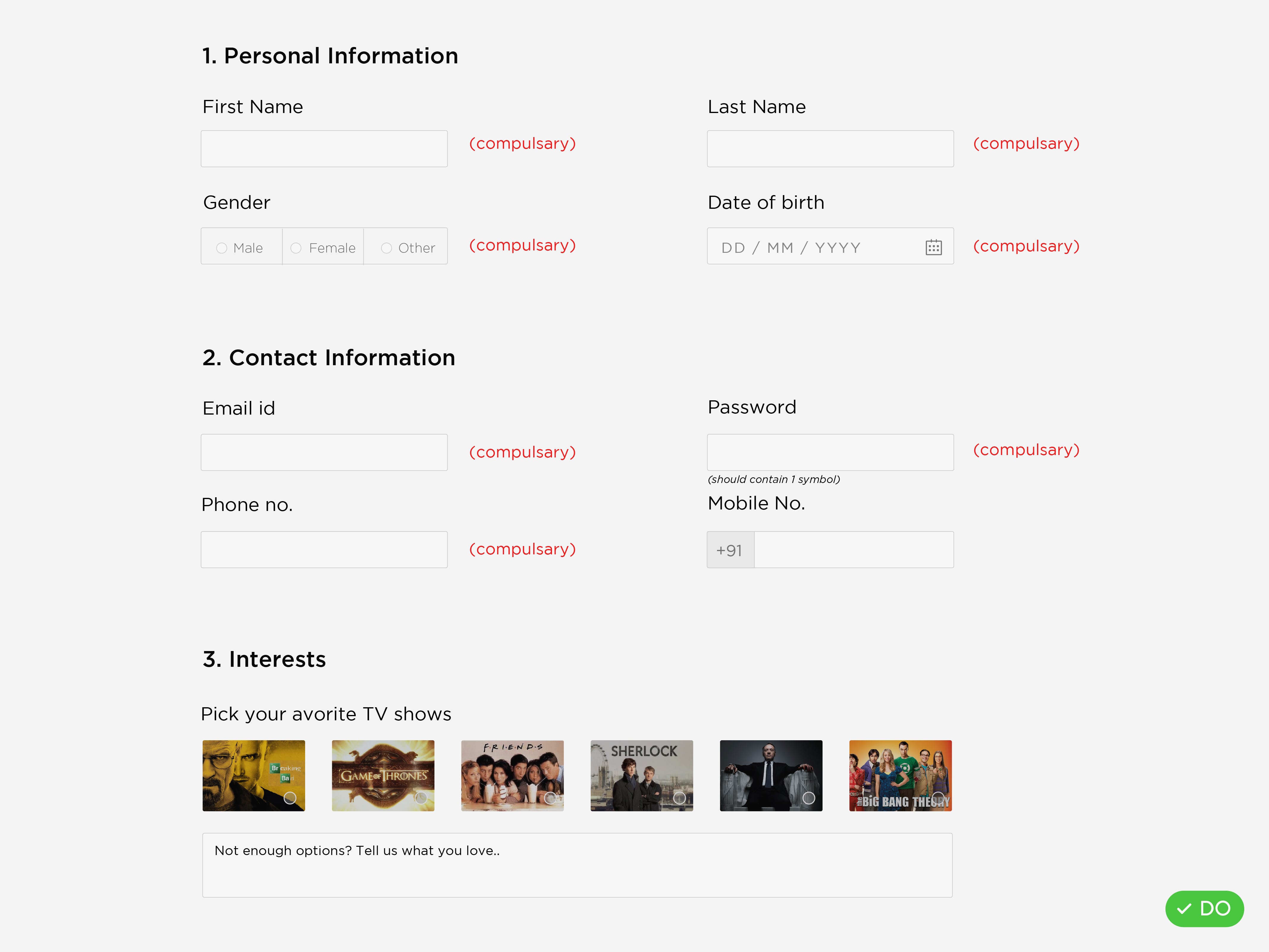The UX behind designing better forms | by Charmie Kapoor | UX Collective